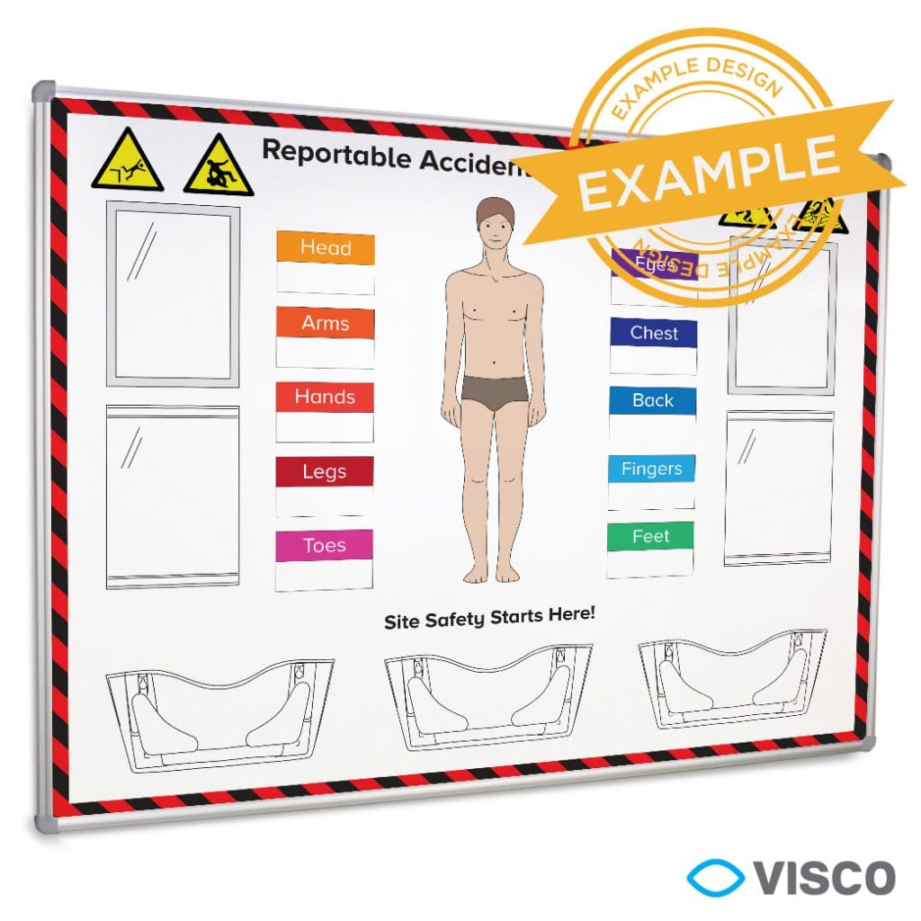 Printed Health & Safety Whiteboards - Visco