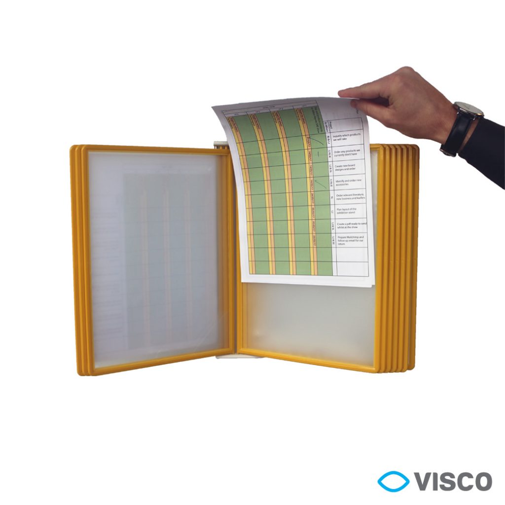 Coloured Flip Document Holders - Visco