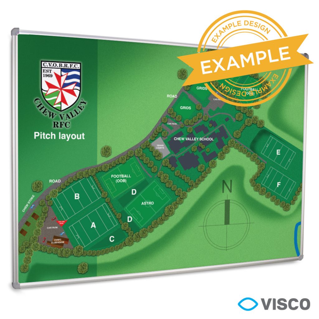 Pitch Layout Site Board - Visco